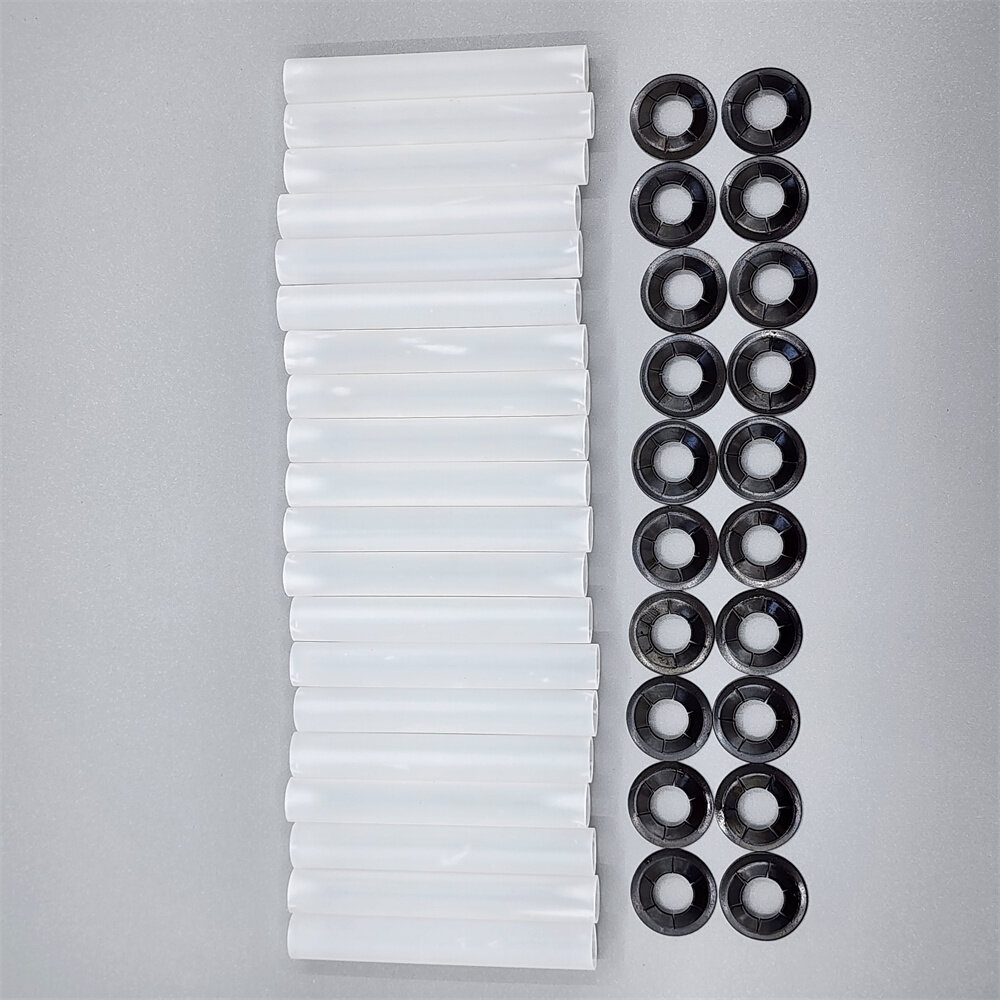 20шт Бесшумные Втулки Петли Гаражной Двери 81 мм L 11 мм ID Комплект с Набором Гаек Роликового Вала