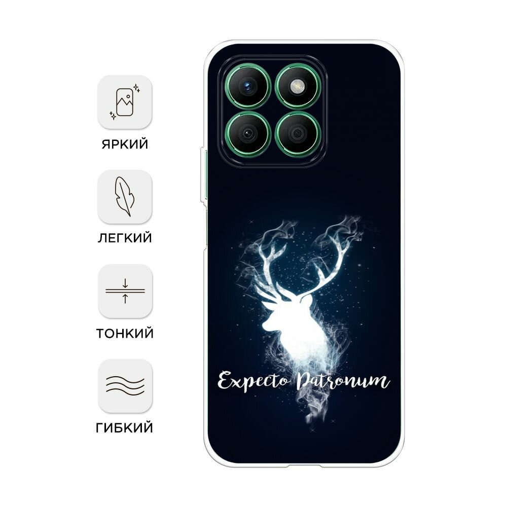 Силиконовый чехол на Honor X8B / Хонор X8B с принтом Expecto Patronum — фото 1