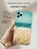 Чехол на Apple iPhone 11 Pro / Айфон 11 Про с принтом "Морской пляж"