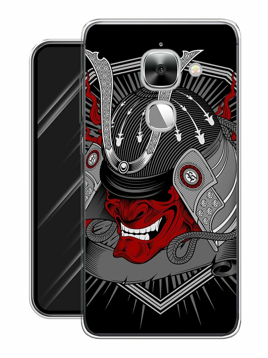 Чехол на LeEco Le 2/2 pro / Лееко Ле 2/2 про с принтом "Красная маска самурая" — фото 1