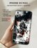 Чехол на Apple iPhone XS Max / Айфон XS Max с принтом "Карты черепа в капюшоне"