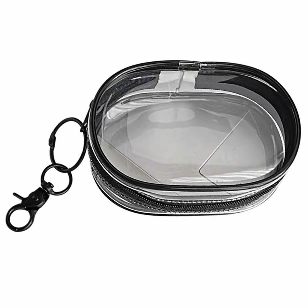 Прозрачный органайзер для кабелей и наушников с защитой от пыли, Черный