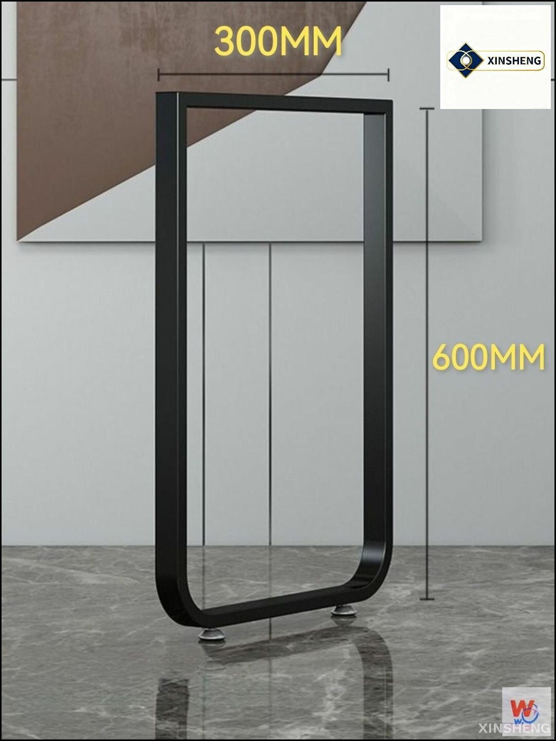 Подстолье для стола 30x60 см, регулируемое OS