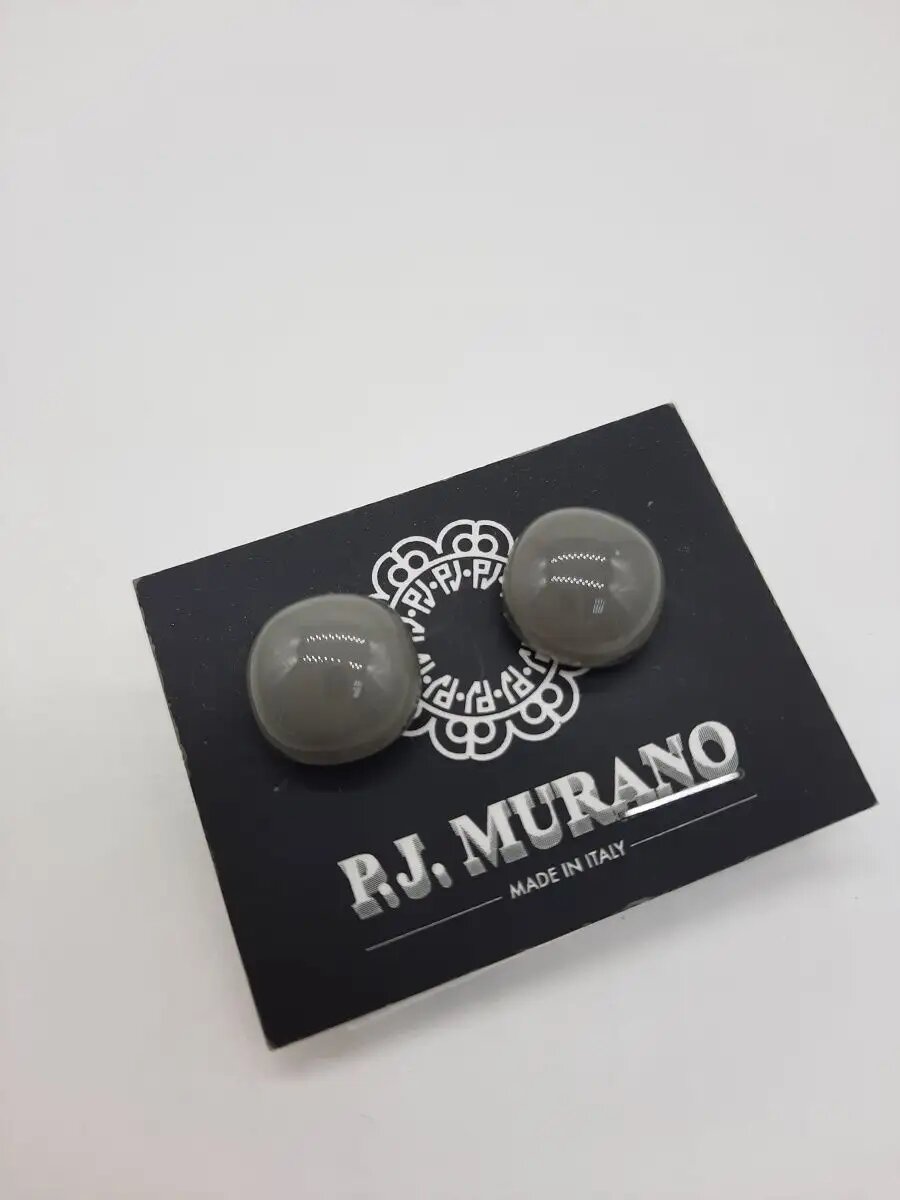 Серьги пусеты, муранское стекло