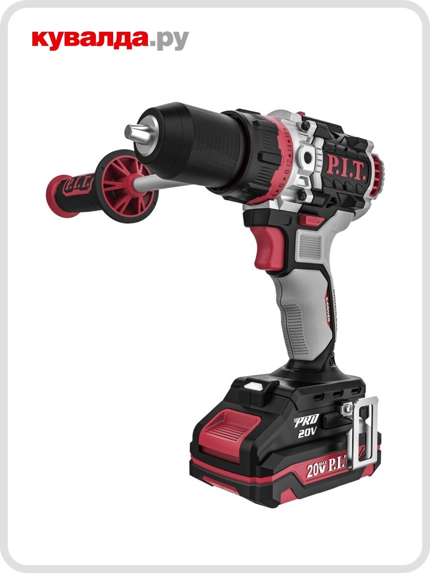 Дрель-шуруповерт аккумуляторная P.I.T. PSB20H-13D/1