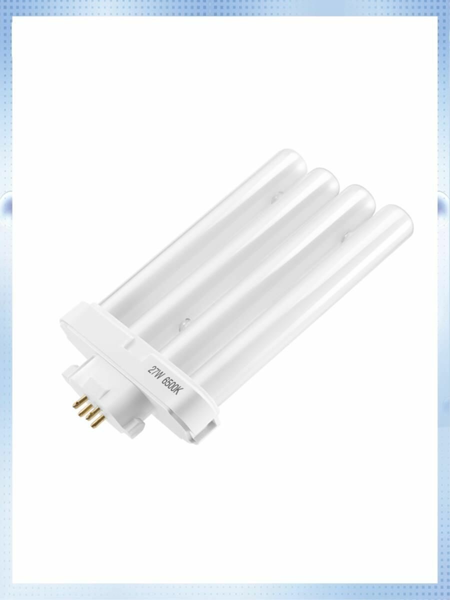 220V 27W 4-контактный ряд 6500K Double-H Quad Tube Компактная люминесцентная лампа Лампа накаливания