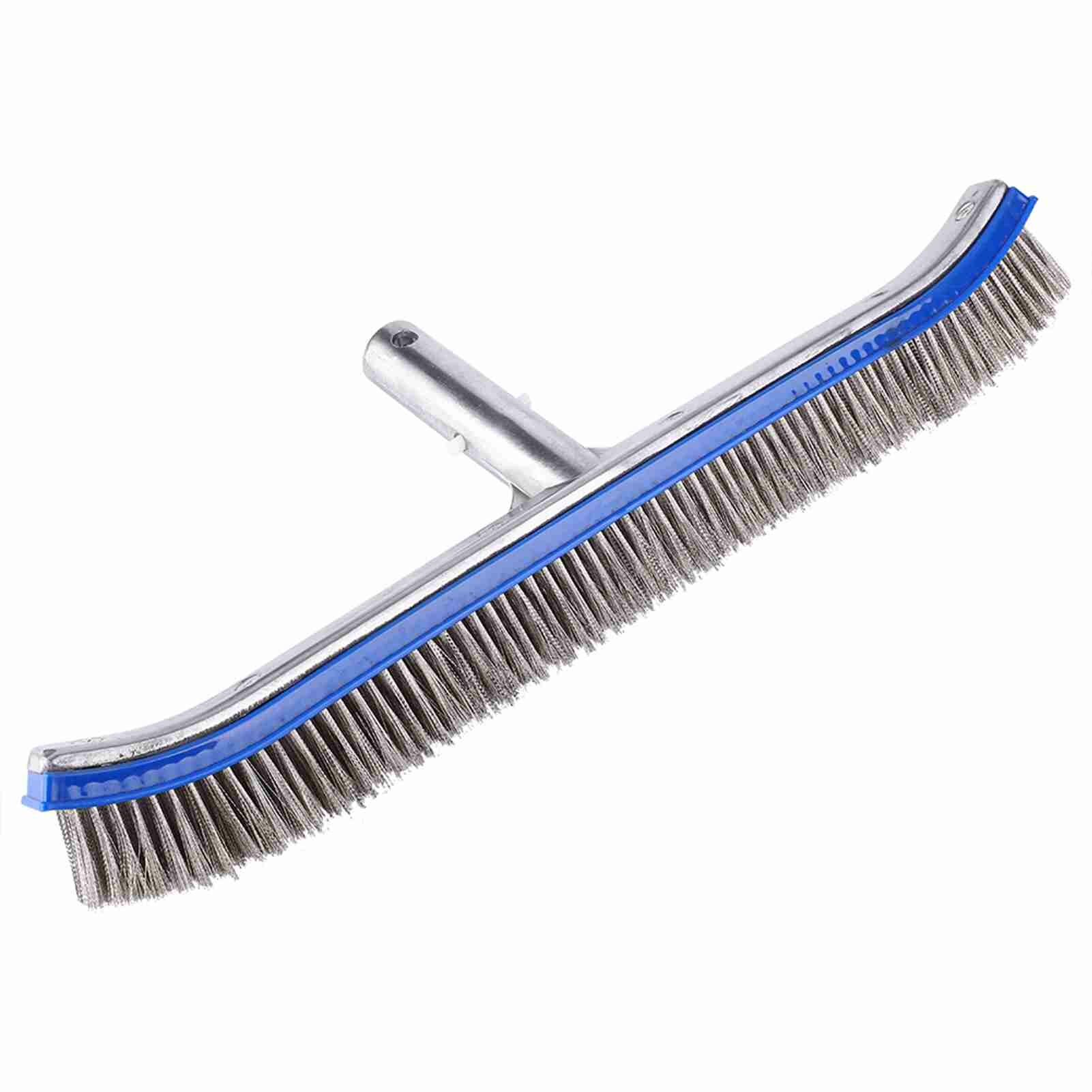 Steel Brush, Silver Walls Cleaning Tool for Pond Swimming Pool