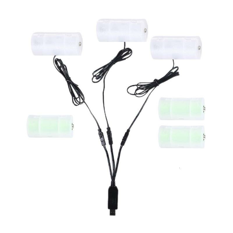 Электрический преобразователь с 1 до 3 D Аккумулятор USB Заменить 1-4-процент ячейки 1.5V-6V, Версия 3V