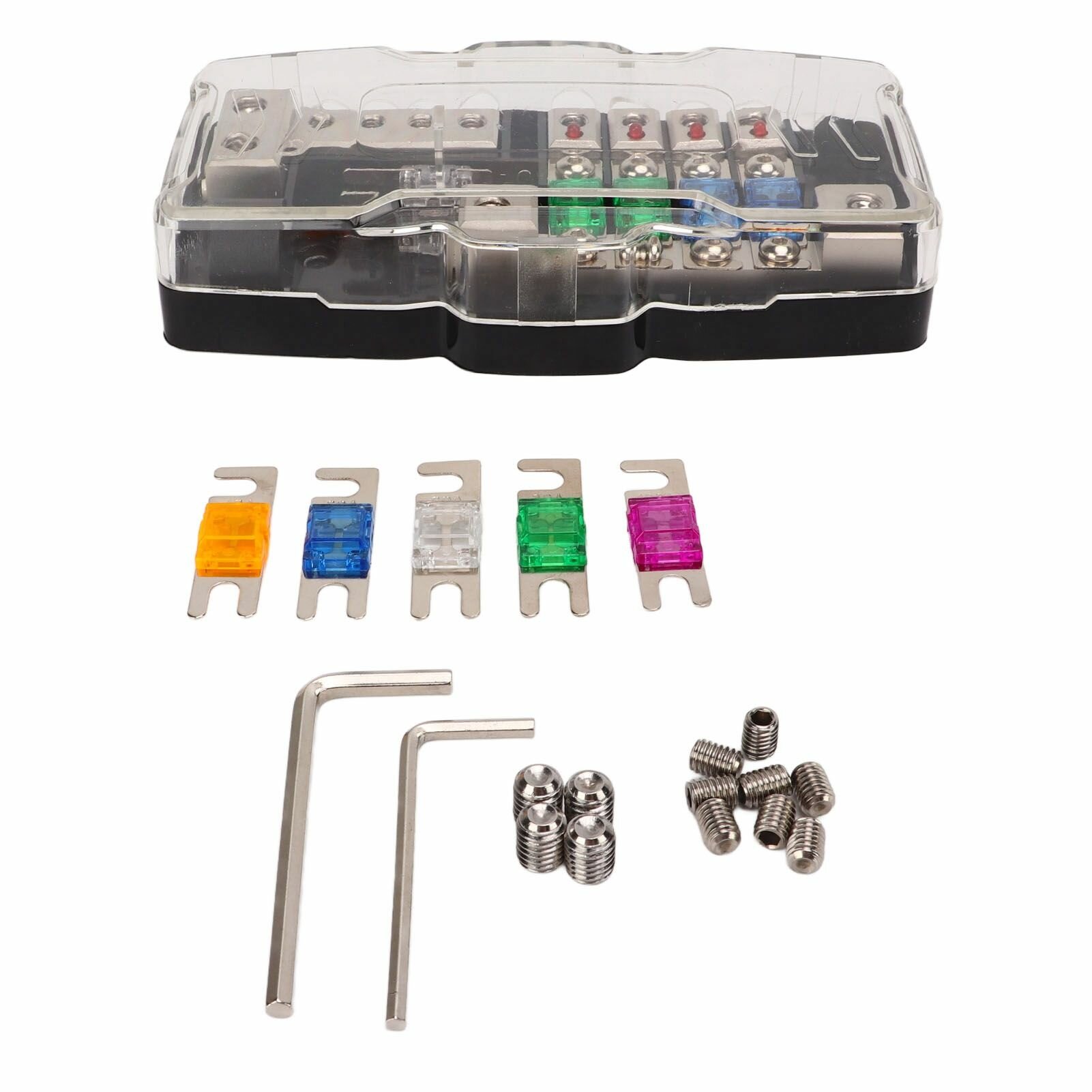 Держатель предохранителей ANL 2вх/4вых со светодиодами