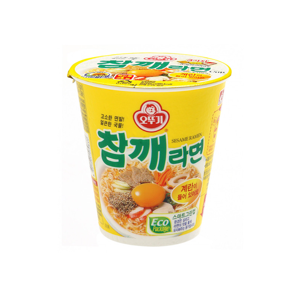 Лапша быстрого приготовления Оттоги со вкусом говядины и яйца 65 г, Южная Корея