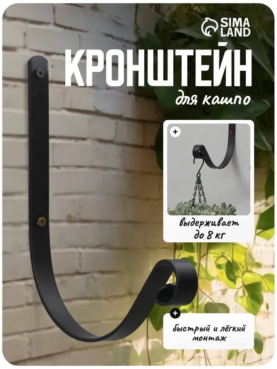 Кронштейн для кашпо настенный