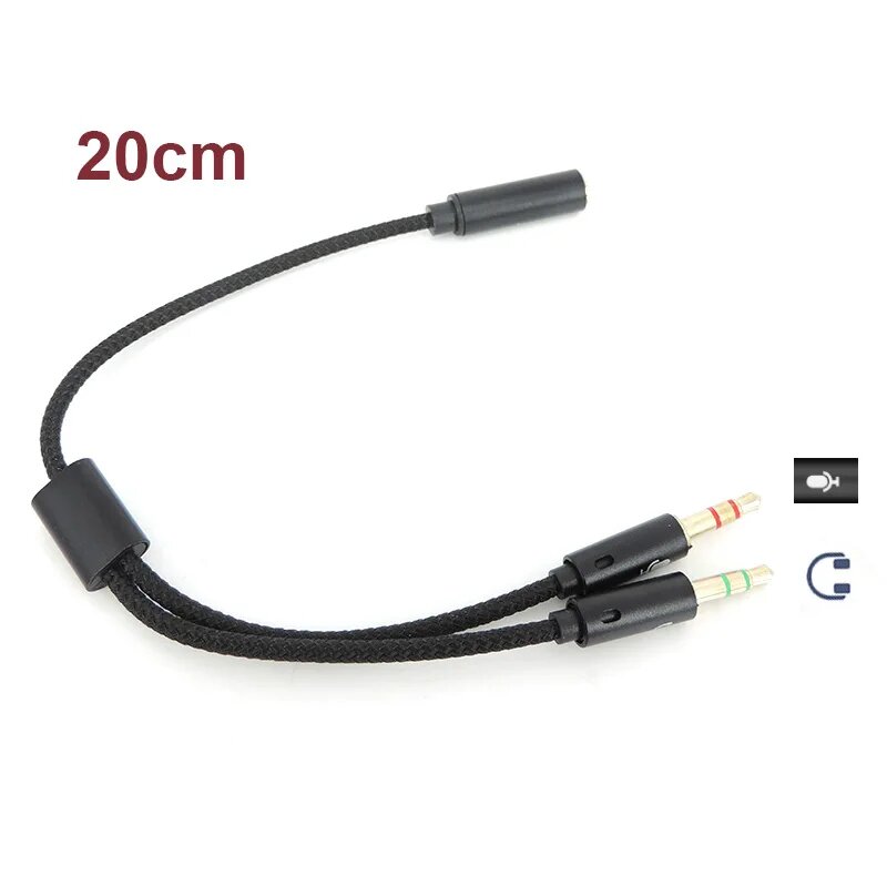 Gakaki разветвитель наушников 3,5 мм черный no.3