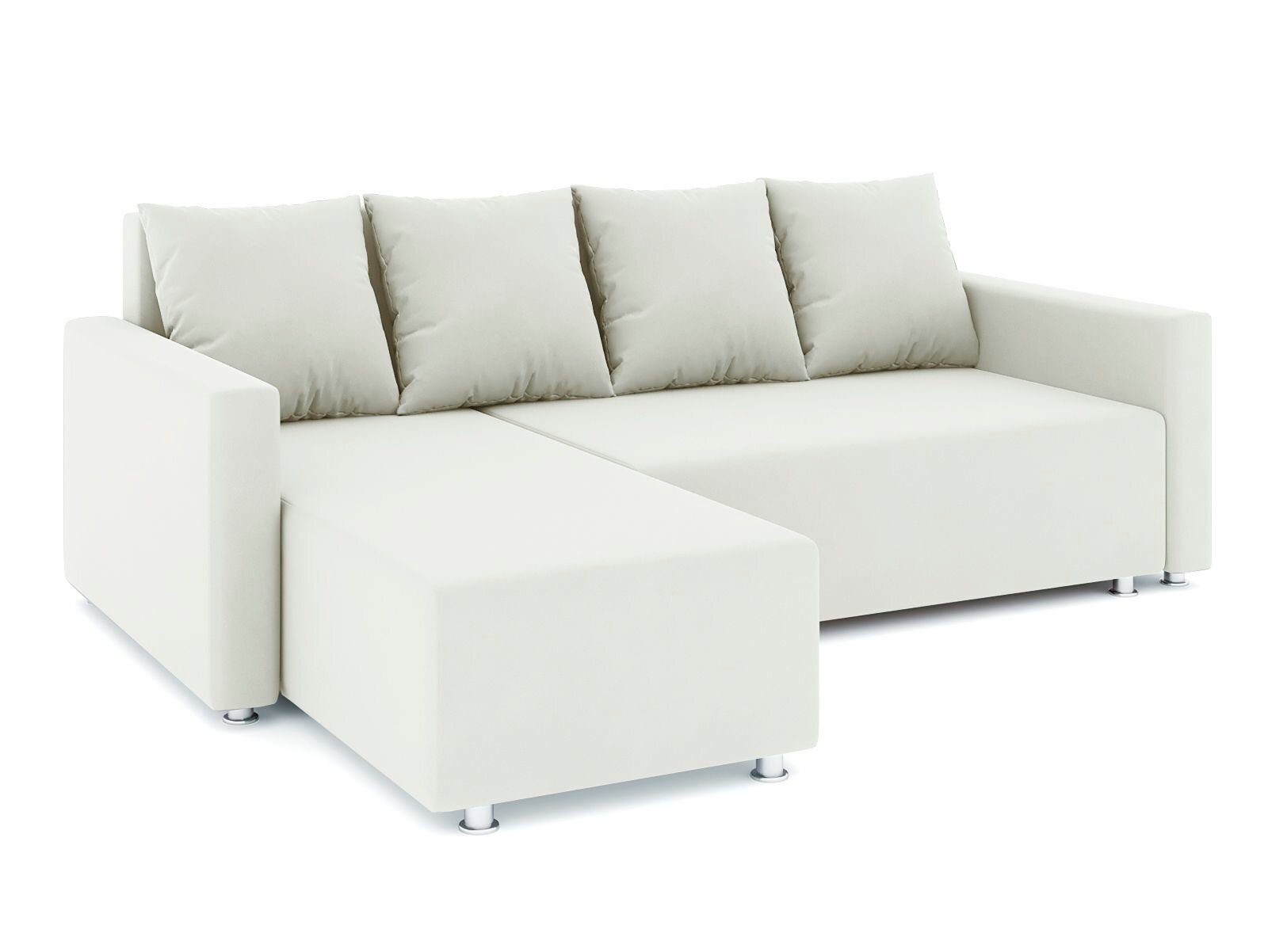 Угловой диван Челси, еврокнижка, угол левый/правый, велюр Зара Крим 02