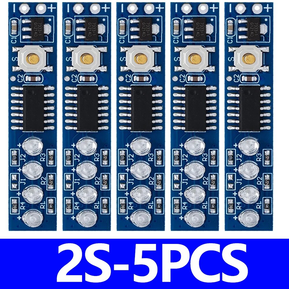 Индикатор заряда литиевой батареи 2S 5PCS