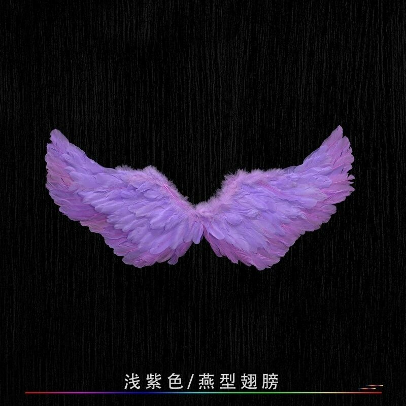 Крылья ангела из пера Фиолетовый, S, фиолетовый