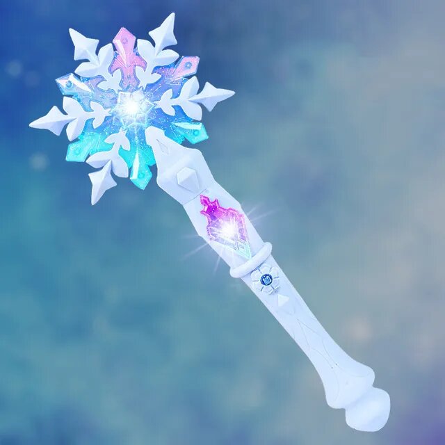 Новая волшебная палочка «Холодное сердце», милая волшебная палочка Эльзы и Анны со снежинками, светящаяся игрушка для девочек и детей