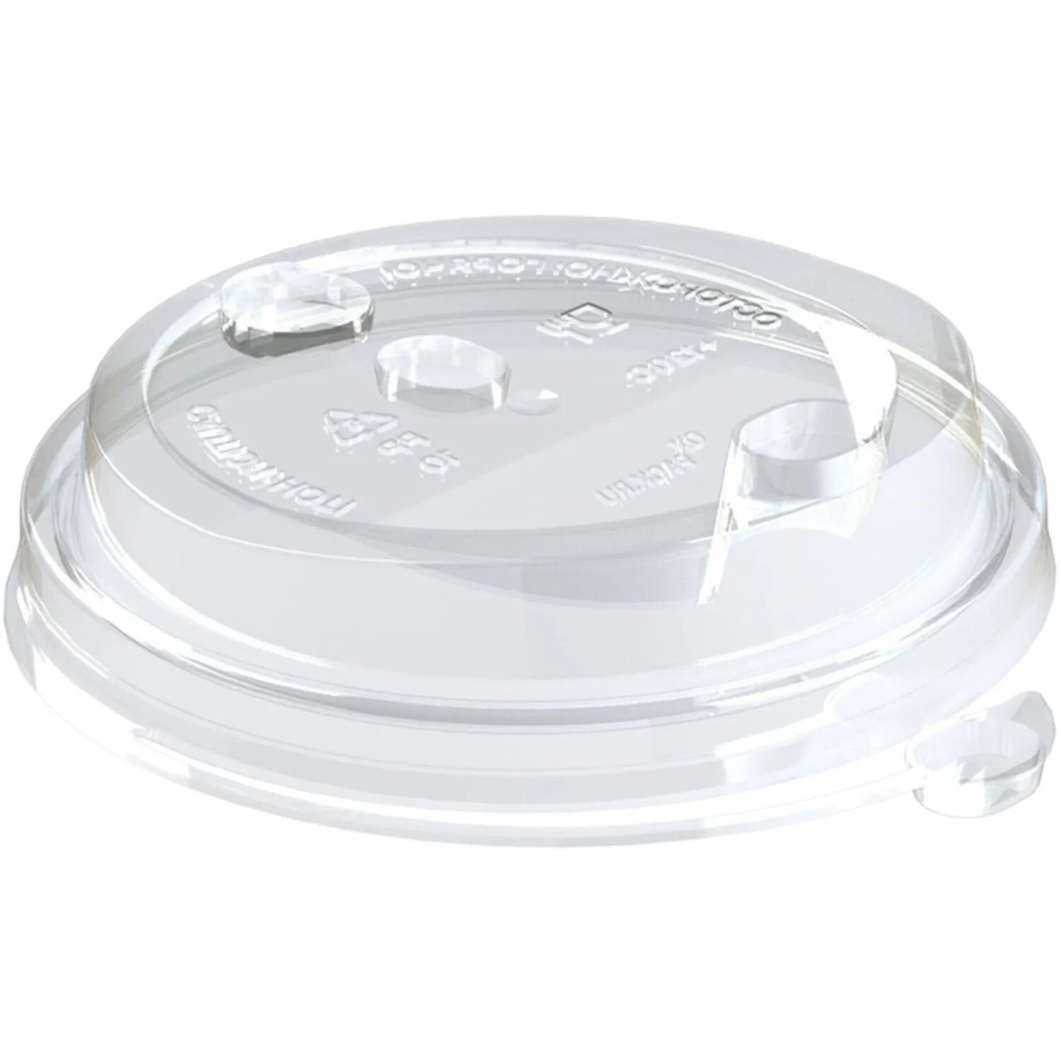 Крышка д/стакана d-90мм, ПП прозрачная, ПЩ Hide УС-Кр 1000шт/кор