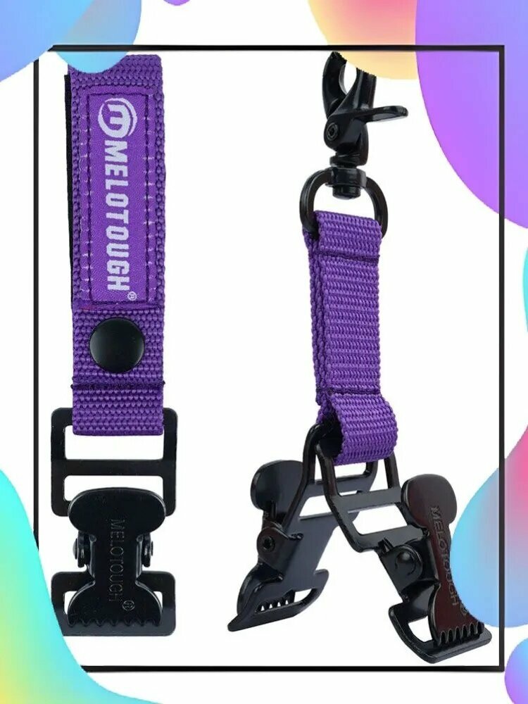 Держатель для рабочих перчаток Alligator Clip с поворотным крючком для надежного крепления к маскам, перчаткам, шапочкам, наборам инструментов и другим СИЗ. MELOTOUGH MGH06