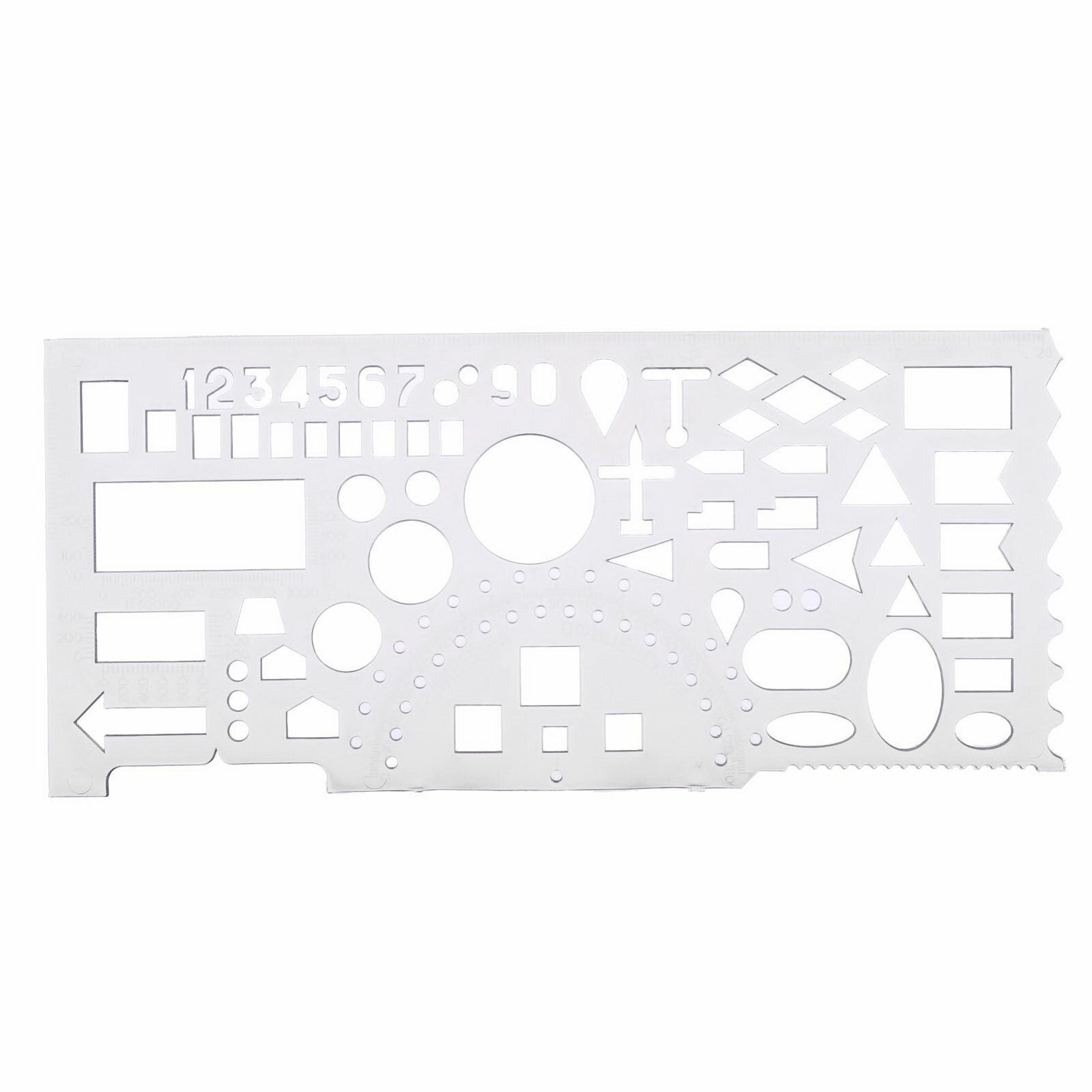 Линейка офицерская 20 см, полупрозрачная, вид линейки: линейка, 20 шт.