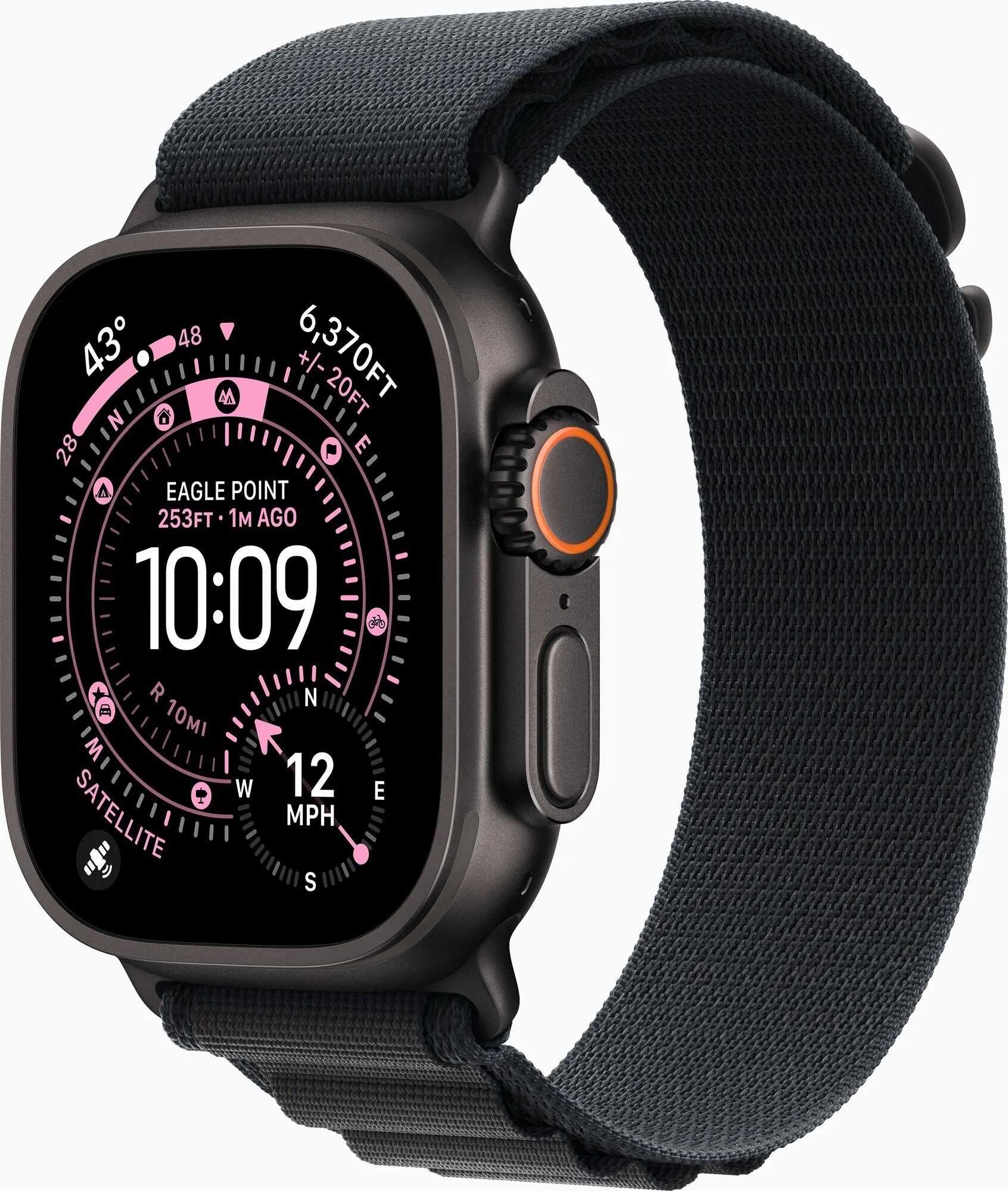 Apple Watch Ultra 3 49 мм титан черный GPS + Cellular 64 ГБ 5G ремешок Alpine Loop черный