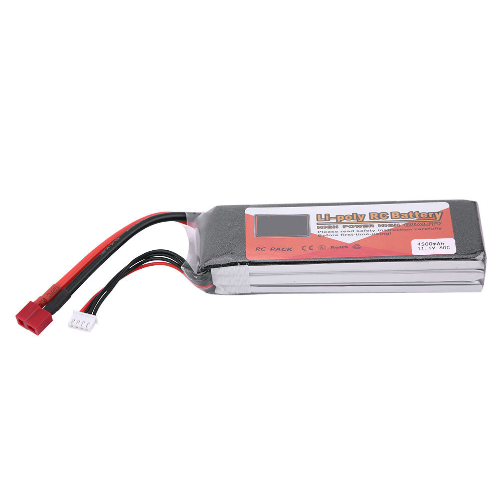 Zop Power 3S 11.1V 4500MAH 60C Перезаряжаемая батарея липо с T -щиткой (4500MAH 60C)
