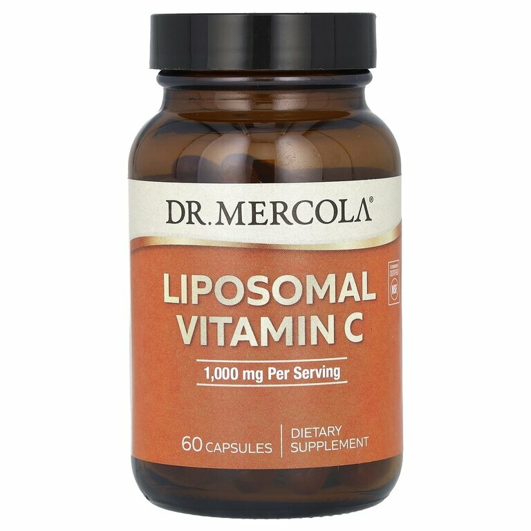 Dr. Mercola, Липосомальный витамин С, 500мг, 60 капсул
