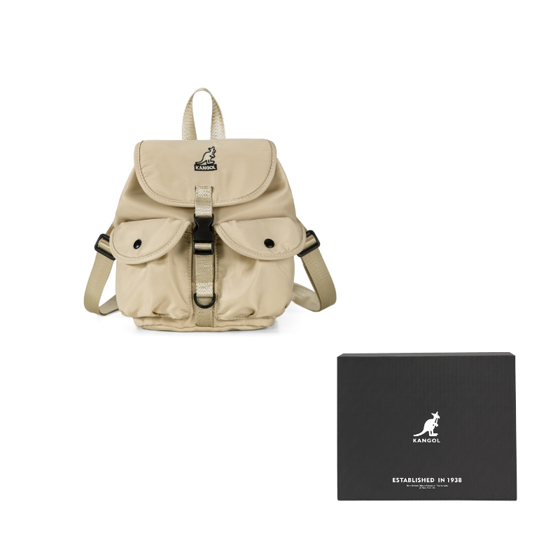 Рюкзак унисекс KANGOL Fabric Class Commute Travel Casual Sports, S EU, ледниково-голубой, персиково-