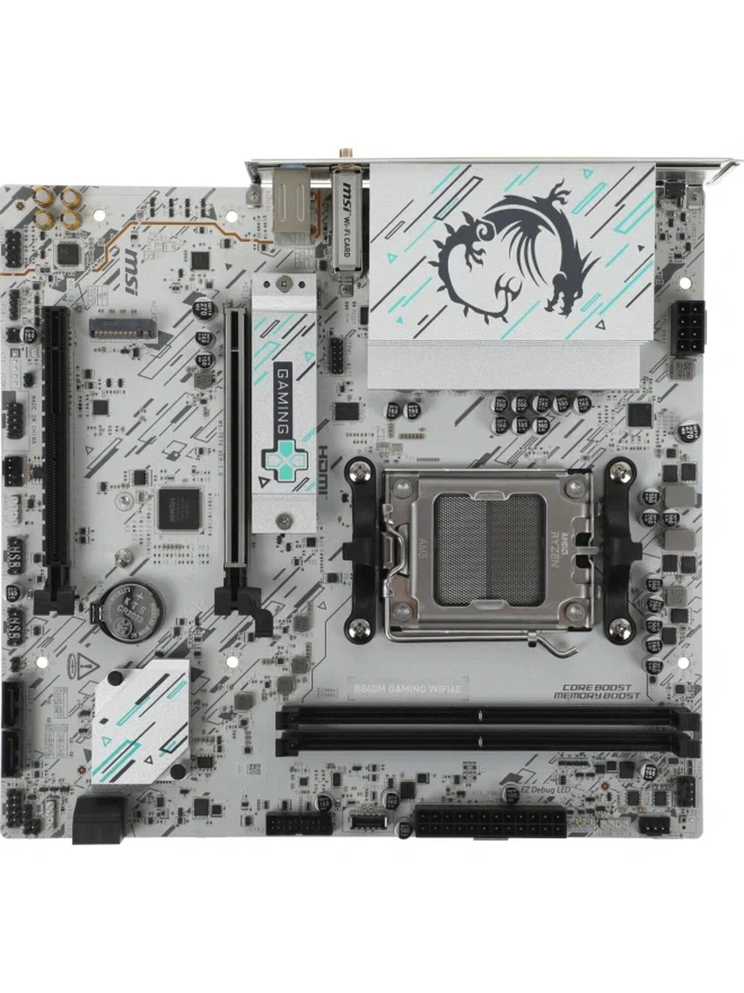 Материнская плата MSI B840M GAMING WIFI6E, SocketAM5, AMD B840, mATX