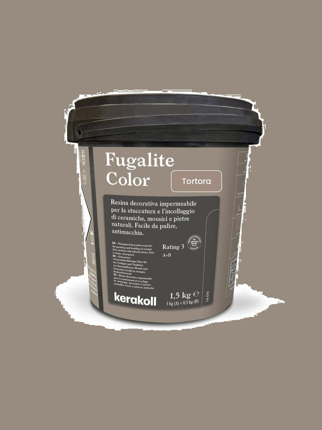 Затирка двухкомпонентная Kerakoll Fugalite Color (1,5кг) Tortora