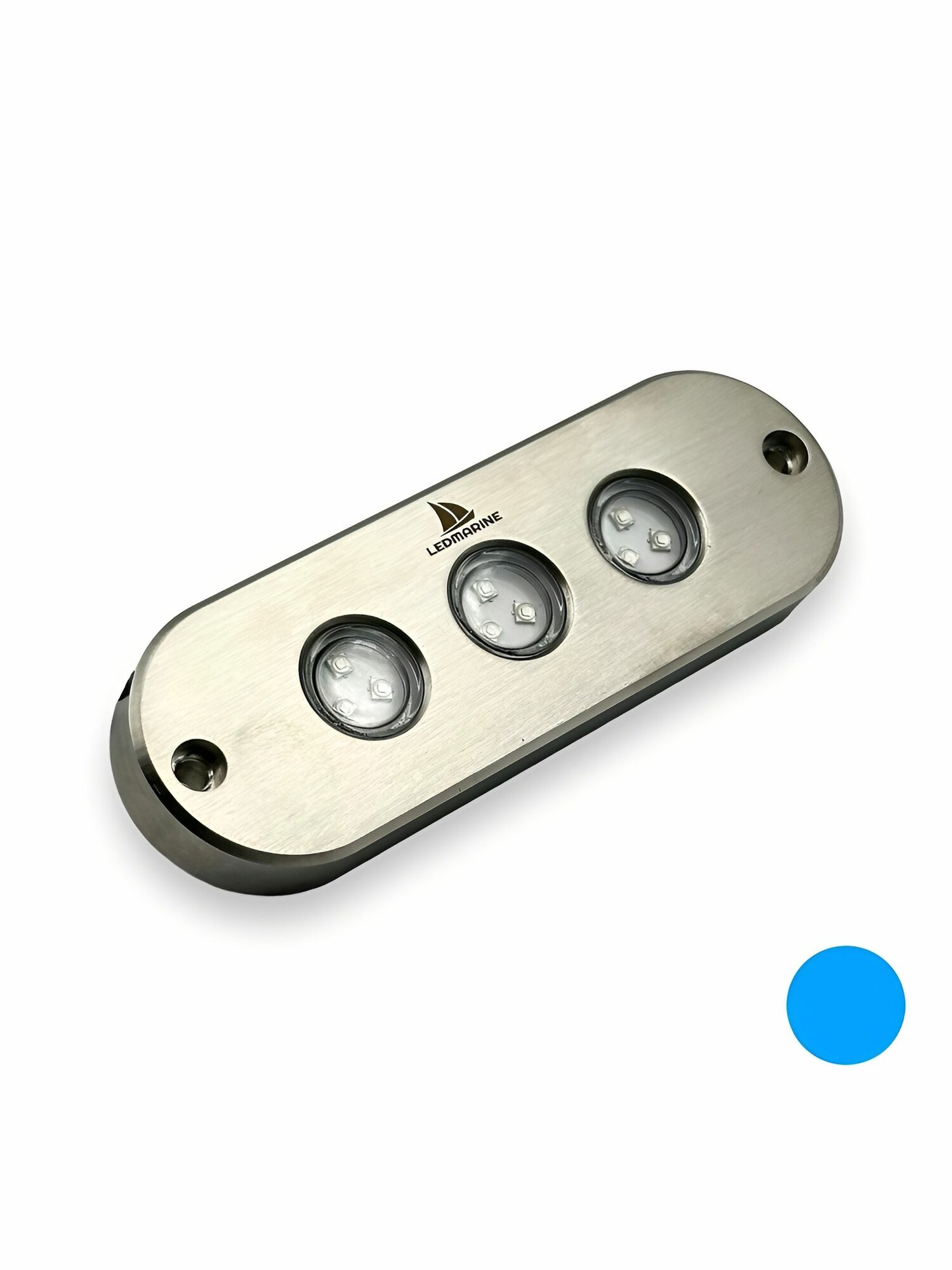 Подводный светильник для лодки LEDMARINE AQUA SLIM, 45W, DC9-32V, синий
