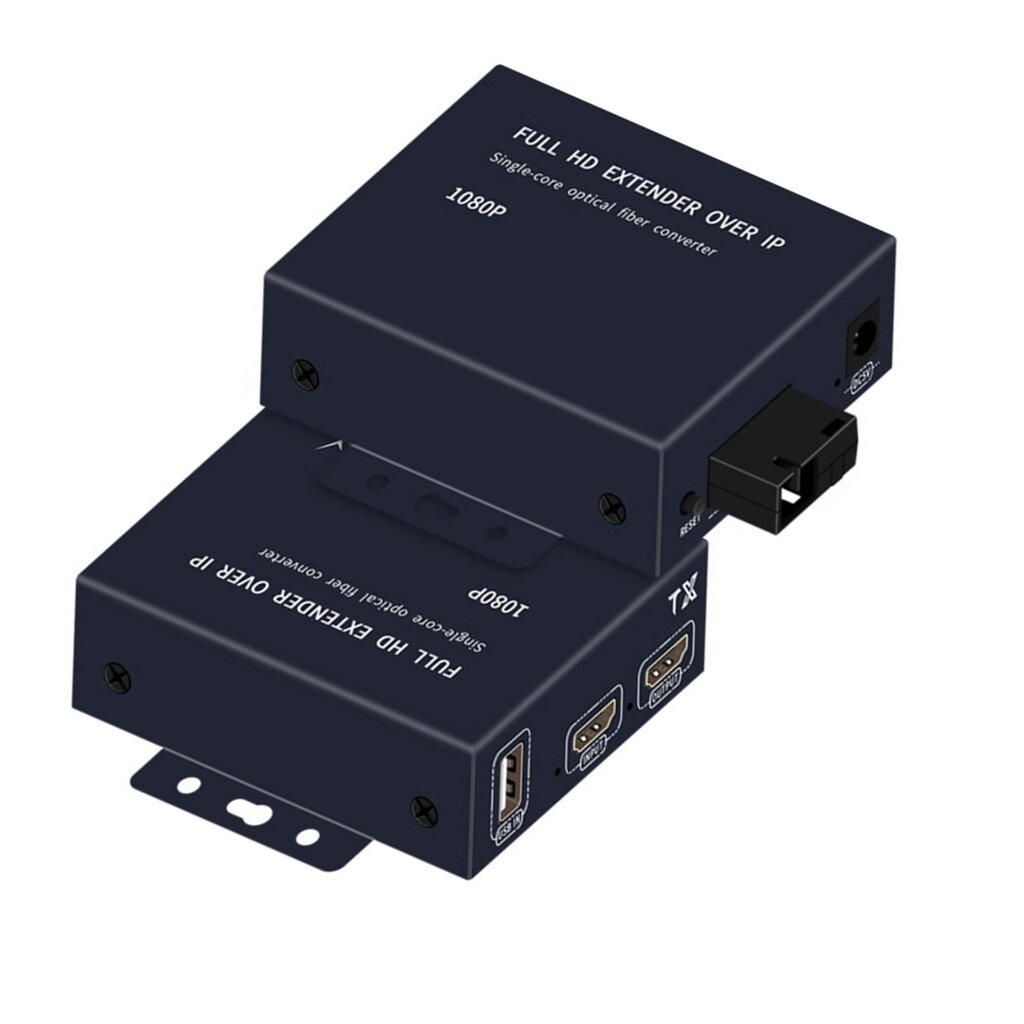 Оптический приемопередатчик HDMI + USB оптический приемопередатчик HDMI KVM HD-Штепсельная вилка американского стандарта