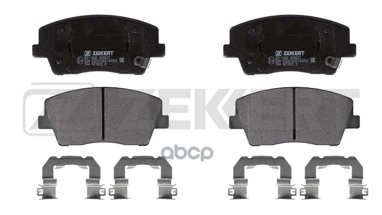 Колодки торм. диск. передн. Genesis G70 17- Kia Stinger 17- Zekkert арт. bs-1306