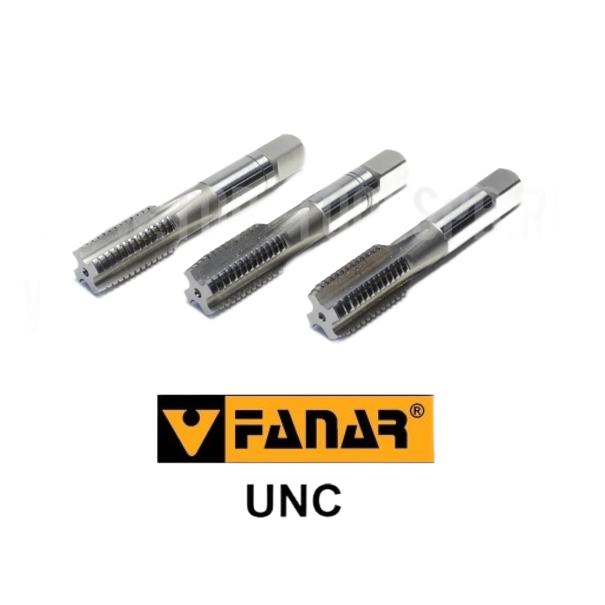 Метчик дюймовый ручной комплектный по стали и цветным металлам UNС 1/2-13 2B HSS DIN-352/3