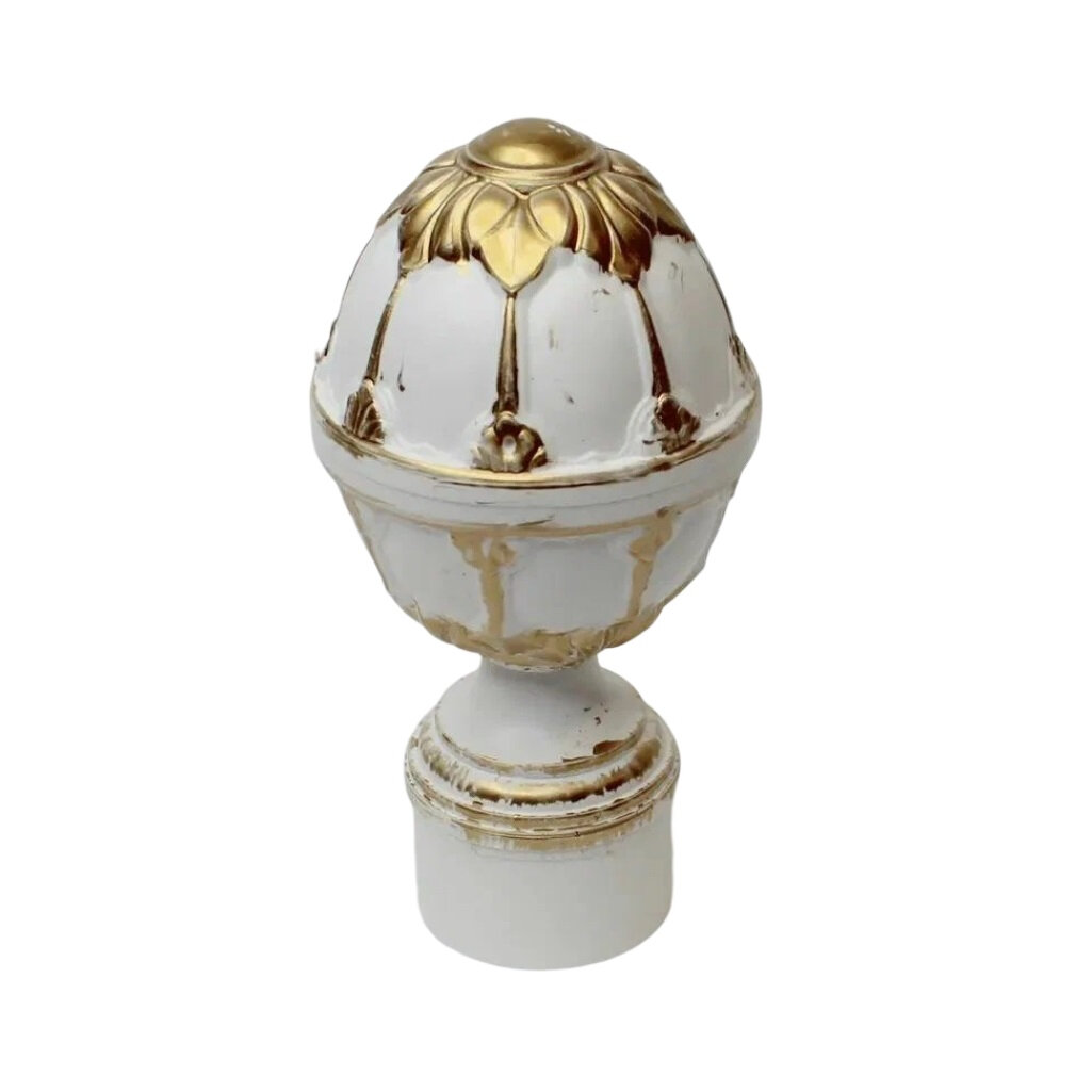 Карниз двухрядный круглый Венеция, Белое золото, 3 м, настенный, металл, крепеж, крючки