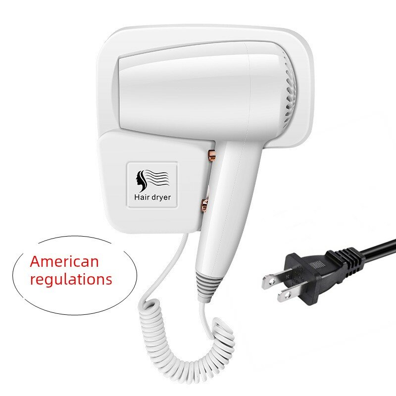 Фен для гостиниц, настенный фен Atour с высокой мощностью, 110 В, без сверления 8810c стандарт США[110v]Не требуется