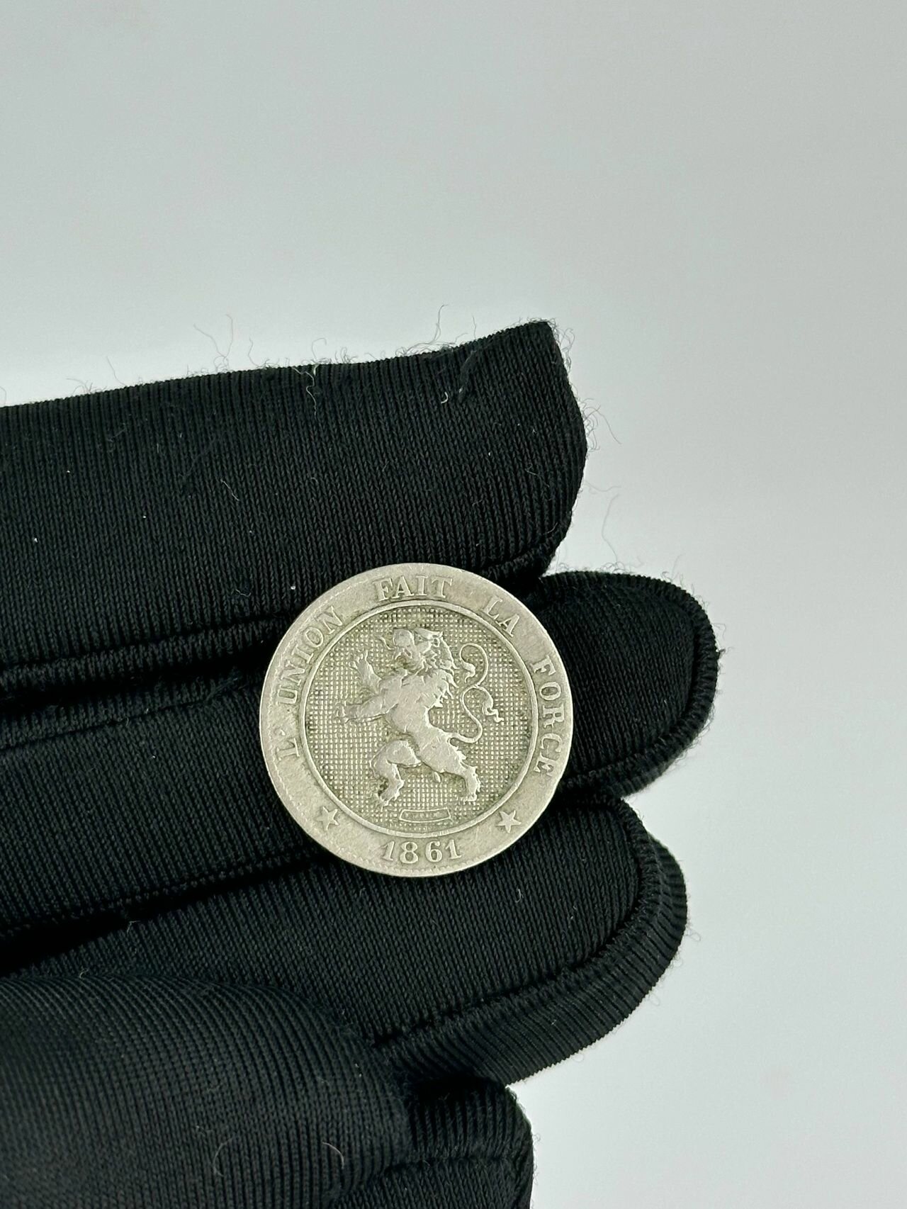 Монета Бельгия 5 сантимов 1861г Редкая!