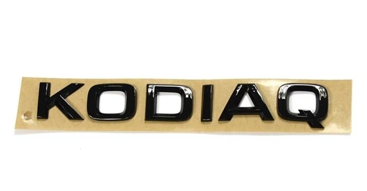Эмблема надпись на крышку багажника Skoda Kodiaq / Шкода Кодиак 2016-2022 г. в