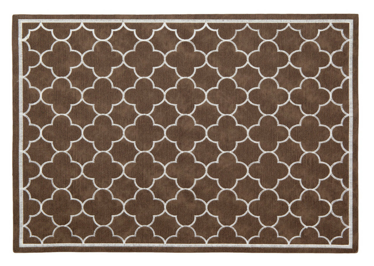 Салфетка Remiling Household Grace коричневый с вышивкой, 43 x 30см (1 шт)