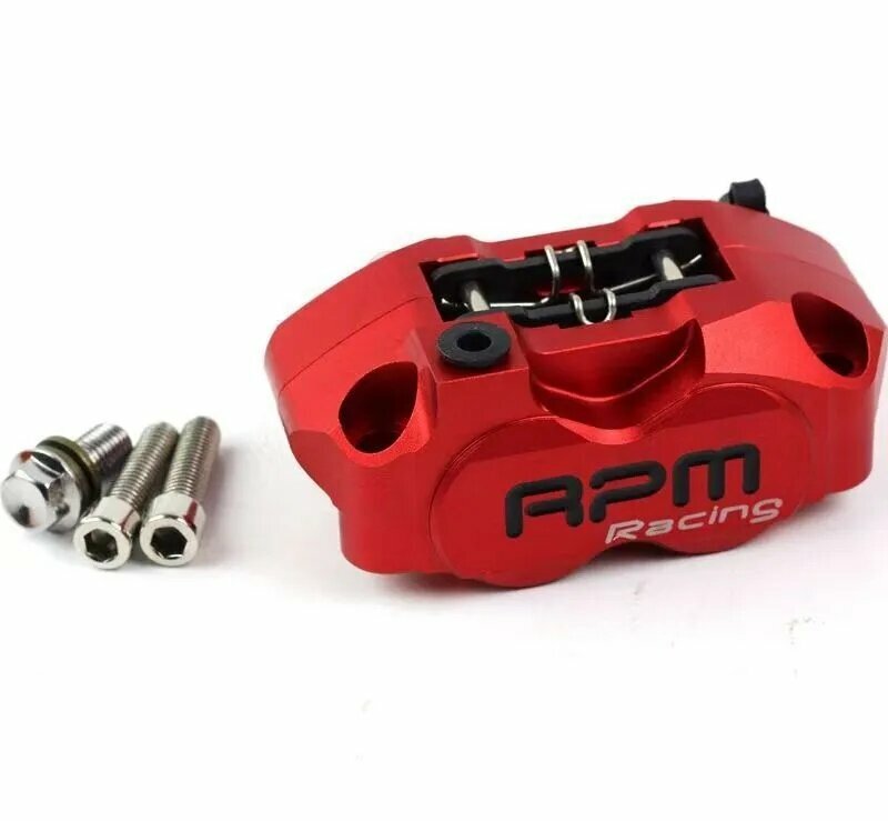 Тормозной суппорт мотоцикла RPM с 4 поршнями для большинства моделей дисковых тормозов диаметром 200 мм/220 мм
