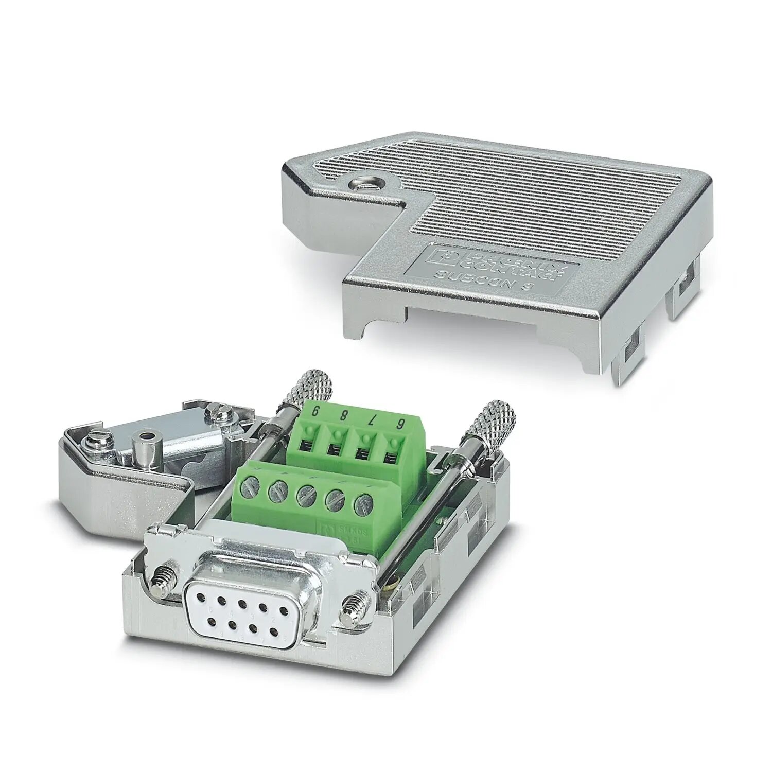 Phoenix Contact SUBCON 9/F-SH 2761499 и SUBCON 9/M-SH 2761509 разъемы D-SUB 9-полюсные
