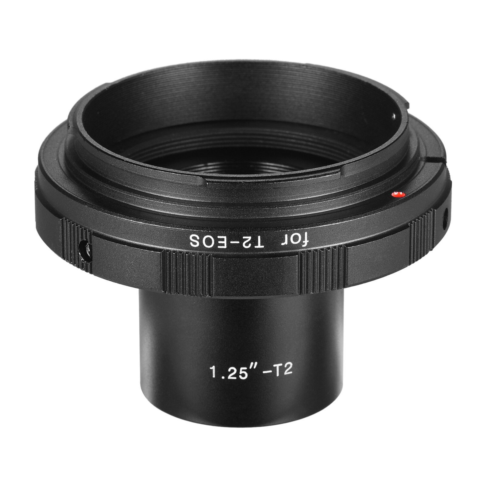 Адаптерное кольцо 1.25-T2- для фотографии, замена для камер Canon , окуляр телескопа 1.25 дюйма, черный цвет, материал алюминиевый сплав, совместимость с Canon 5D, 5D Mark II, 50D, 60D, 20D, 30D, 40D, 350D, 400D, 450D, 500D, 550D, 600D, 1100D,