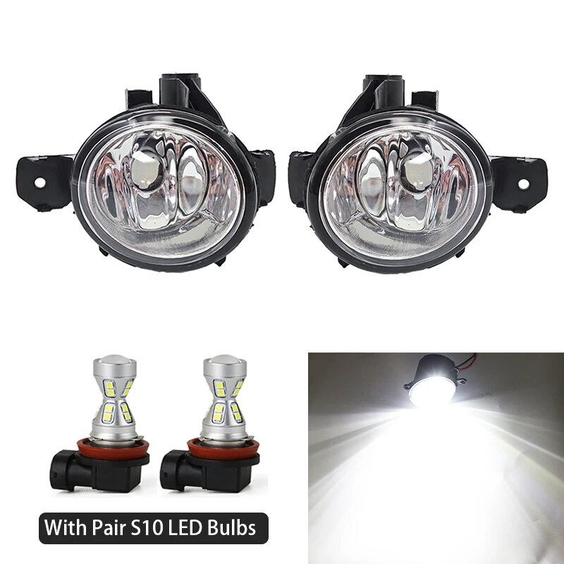 Противотуманная фара для BMW X5 E70 2006-2010 X3 E83 2006-2009 1 серии E82 E88 2007-2010 E87 2004-2007, противотуманная фара переднего бампера With S10 LED White