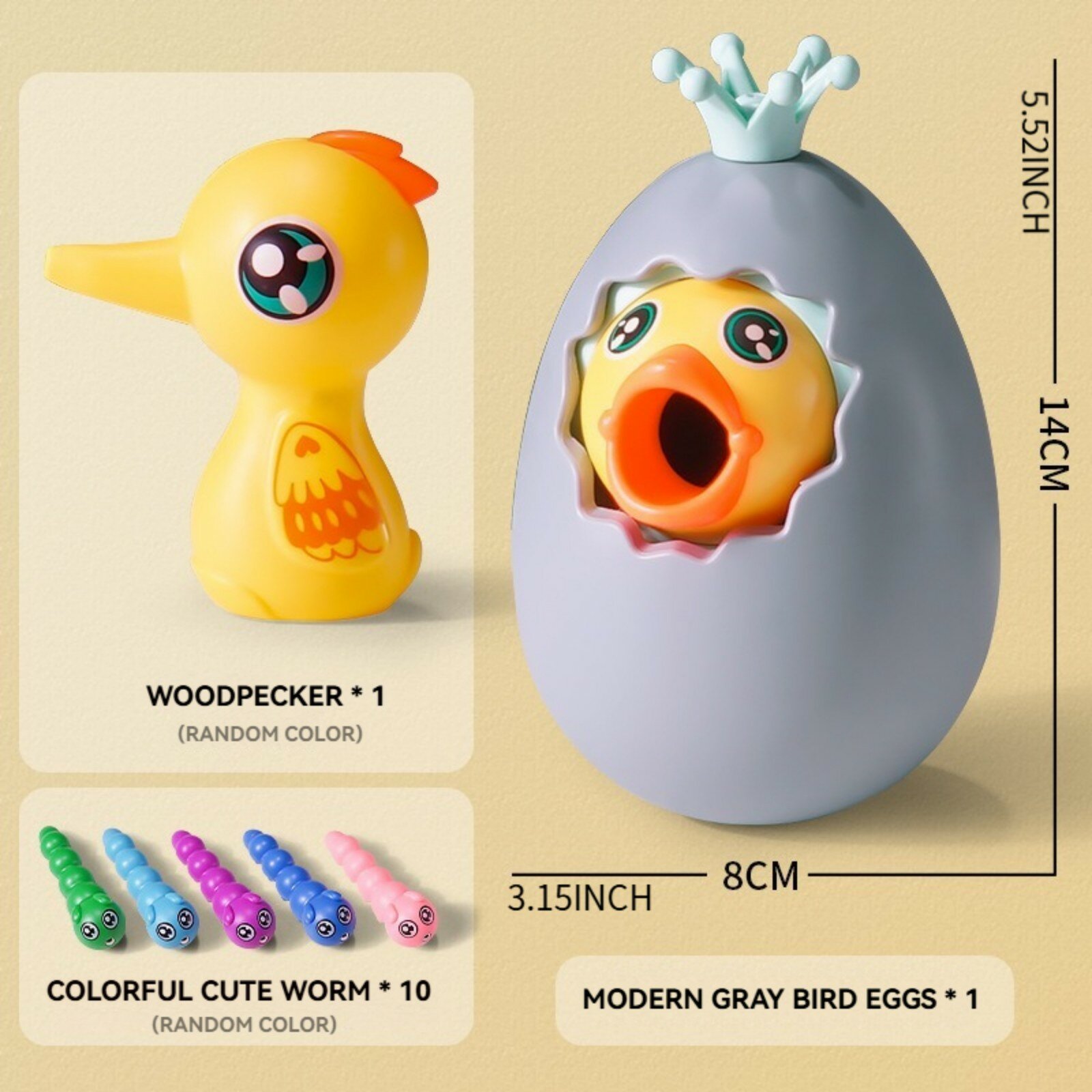 Сортировщик яиц, магнитная игрушка для цыплят с червями, детский копилка.