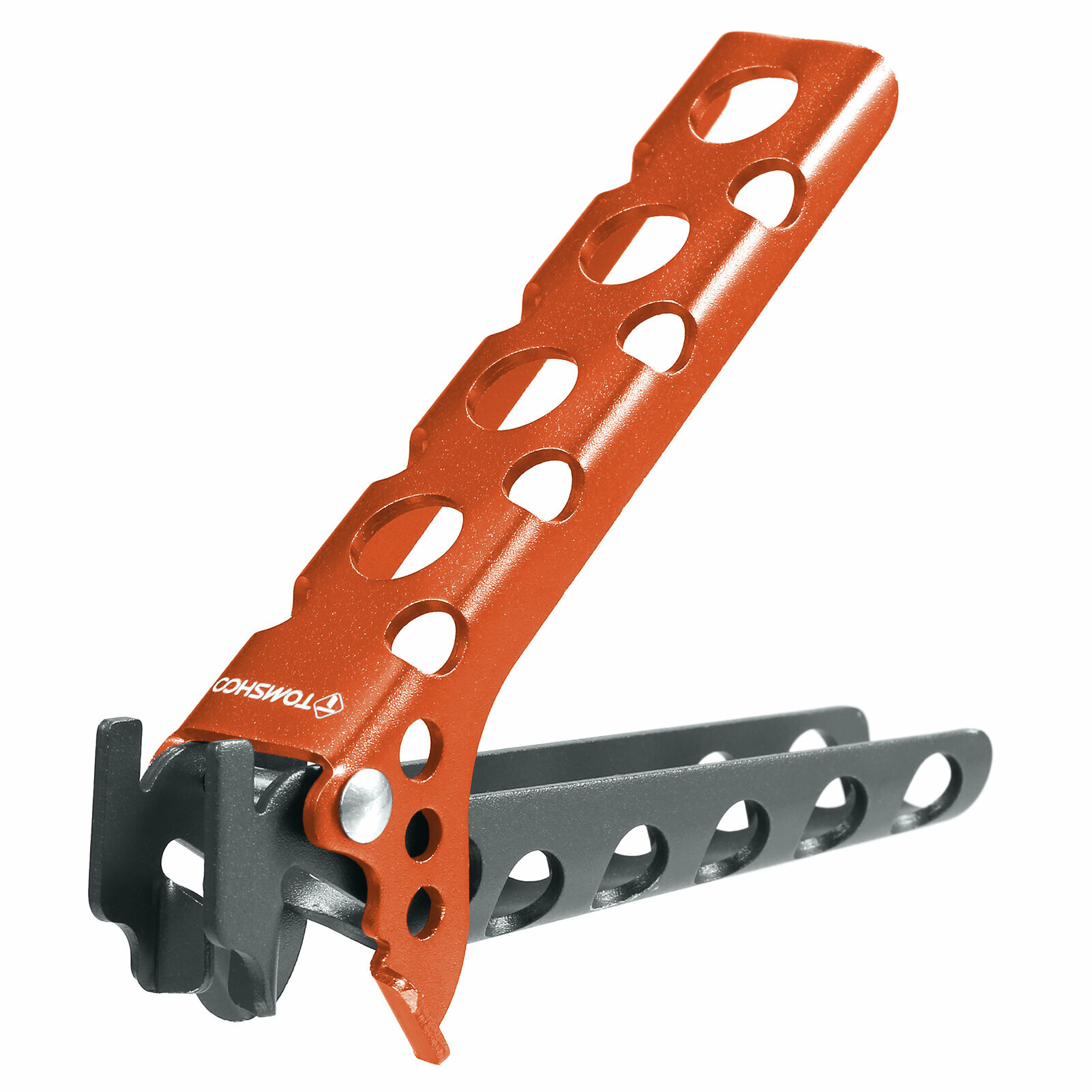 Держатель для кастрюль из алюминиевого сплава Camping Pot Pan Grip Handle, черный/серебристый/красный/оранжевый, размер 125*25мм, вес 43г, 1 шт.
