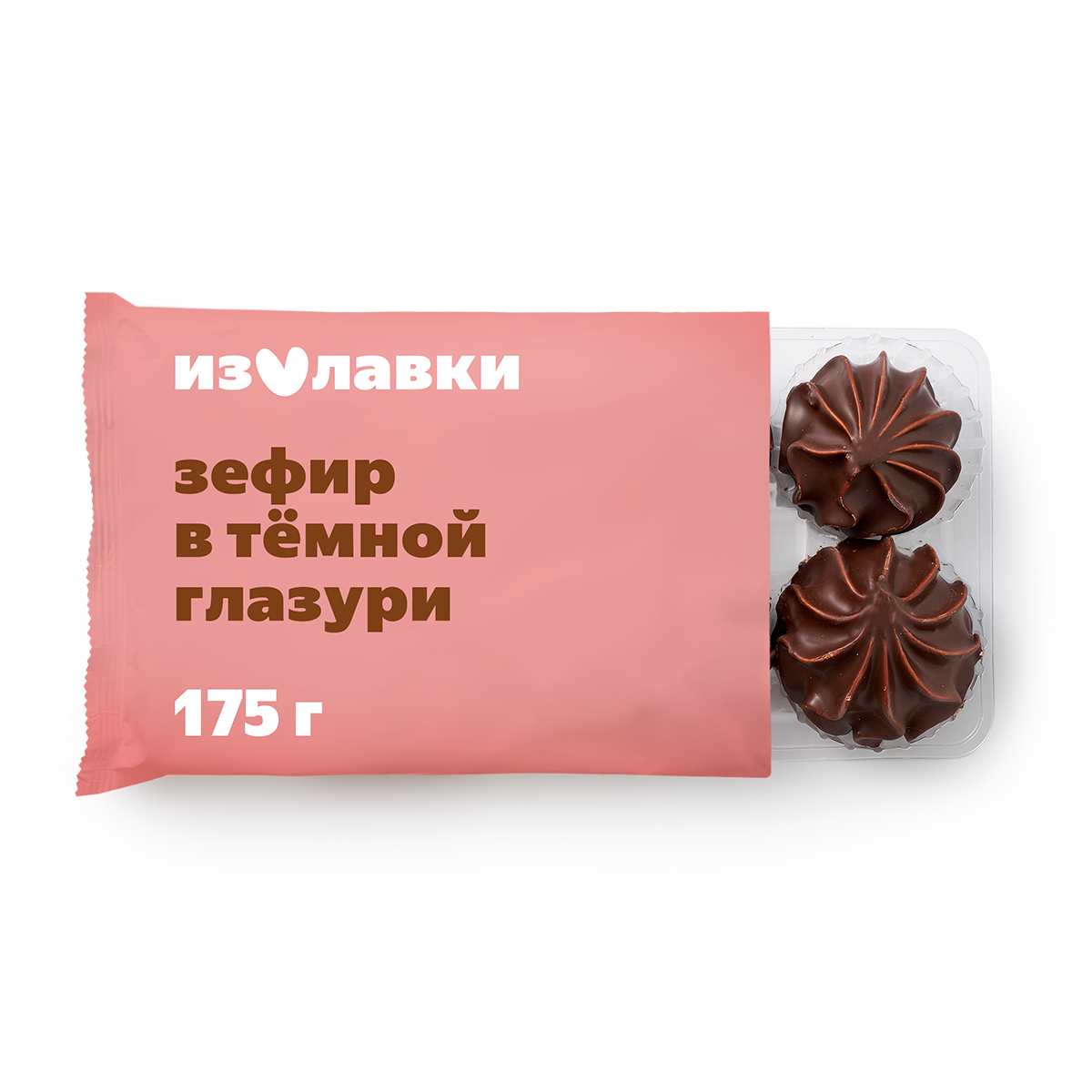 Зефир "Из Лавки", в темной глазури, 175 грамм, 6 штук в упаковке