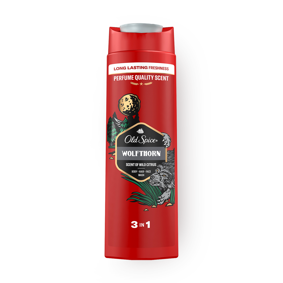 Гель для душа и шампунь Old Spice Wolfthorn, 3 в 1, мужской, для всех типов кожи, 400 мл