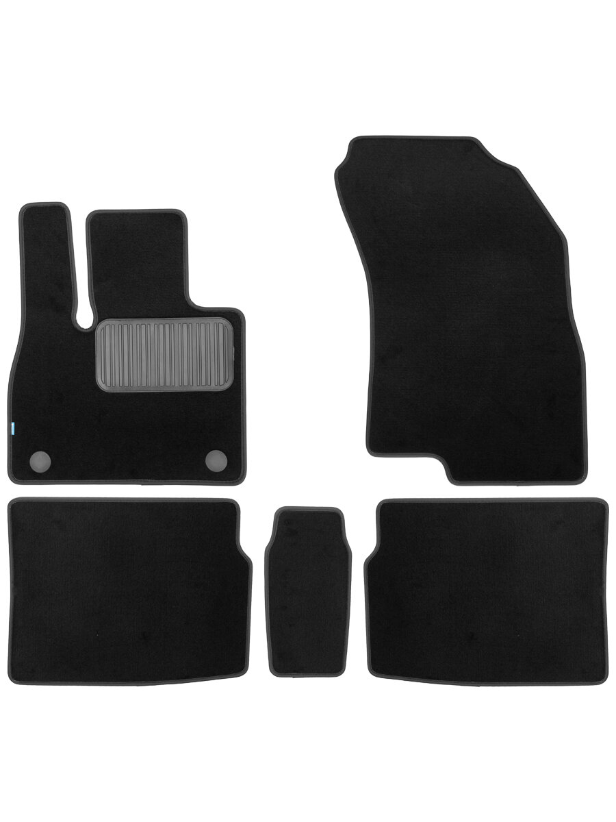 Коврики ворсовые для OMODA C7 2025 - н. в. Внедорожник 5 дв. - 5 шт. коврики текстильные в салон Klever Premium / Омода