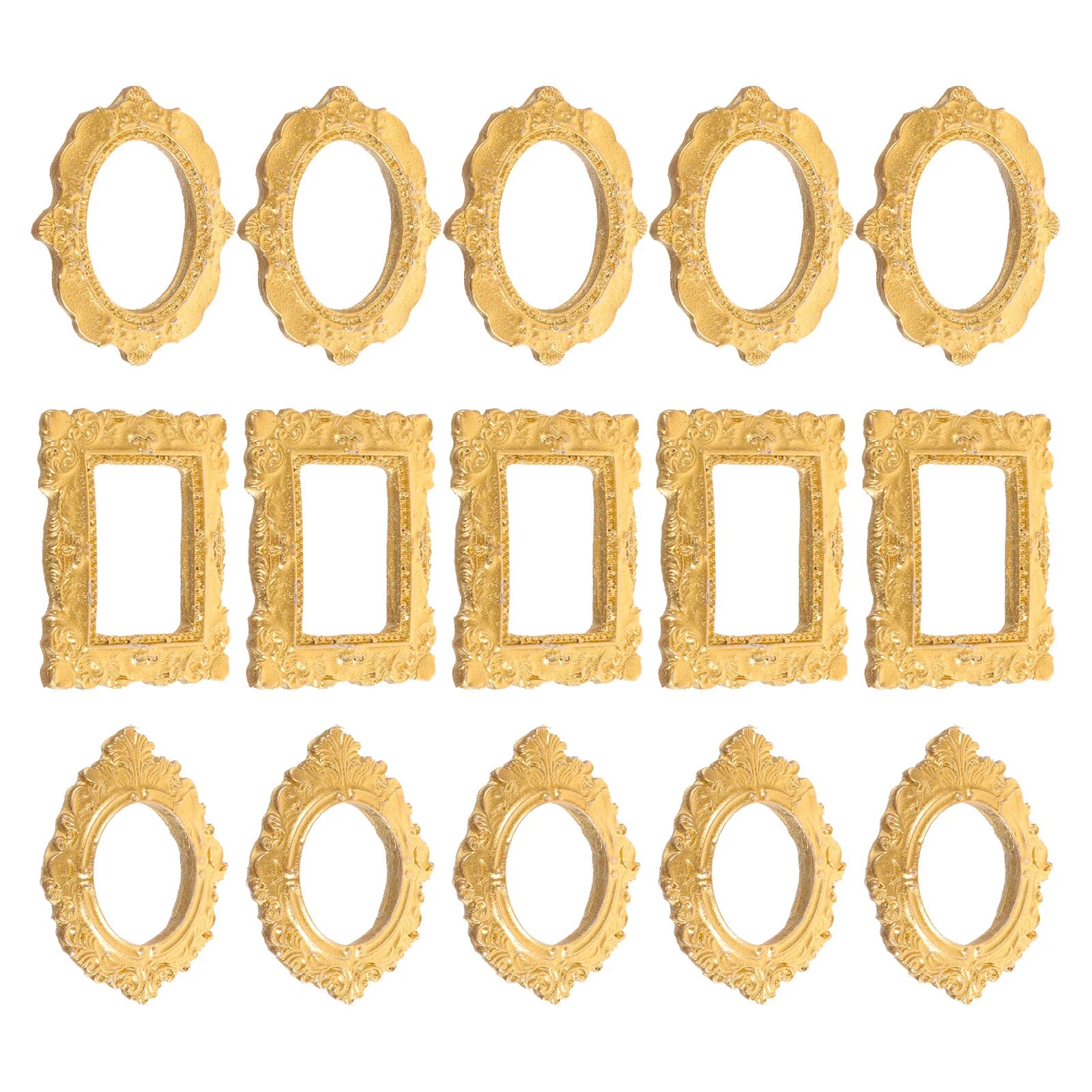 Миниатюрные фоторамки из смолы, набор 15 шт.