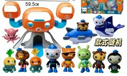 Фигурки Осьминоги из мультфильма "Капитан Барнаклз", Potdemiel opp bag random