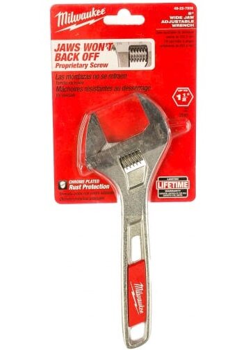 Ключ разводной MILWAUKEE 200мм широкий (хват до 40мм)